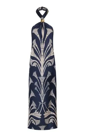 ANDRES OTALORA Luz De Verano Satin Maxi Dress - Print