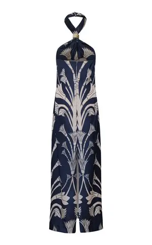 ANDRES OTALORA Luz De Verano Satin Maxi Dress
