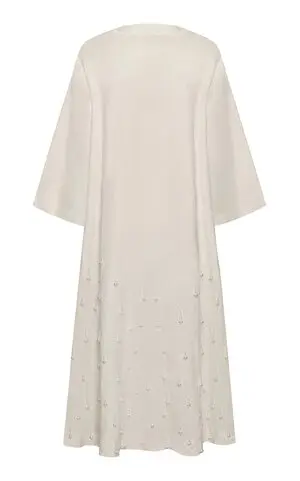 ANDRES OTALORA Ecos Del Mar Linen Robe