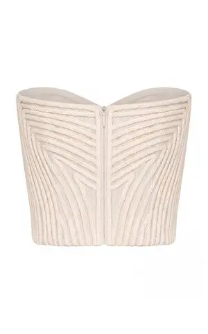 ANDRES OTALORA Laberinto De Tus Ojos Strapless Top