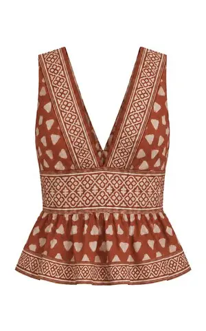 ANDRES OTALORA Descanso Solar Peplum Top