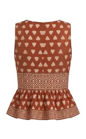 ANDRES OTALORA Descanso Solar Peplum Top