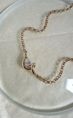 YÉ BRAND 14k Yellow Contour Pendant