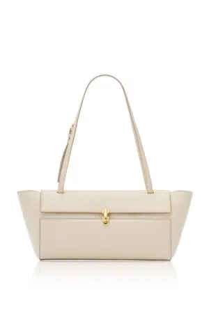 Savette Trapeze Shoulder In Canvas And Smooth Calf Leather