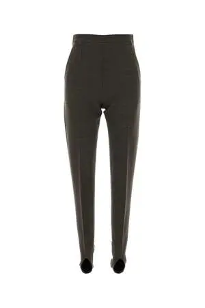 JIL SANDER Mud Stretch Wool-blend Pants - Brown