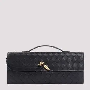 Bottega Veneta Andiamo Long Intreccio Mini Clutch - Black