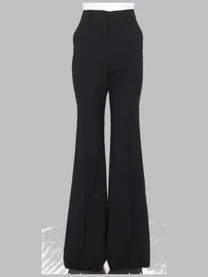 Sportmax 100% Wool Flare Pants - Black
