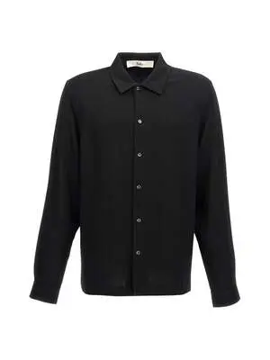 Séfr Mini Crepe Shirt For - Black