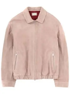 Brunello Cucinelli Suede Leather Jacket For - Beige