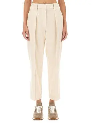 Brunello Cucinelli Regular Fit Trousers - Ivory