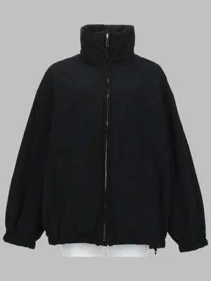 Max Mara Reversible Quilted Mini Bomber Jacket - Black