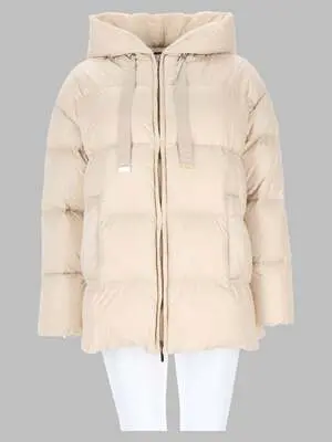 Max Mara Sleek Quilted Puffer Jacket - Ivory