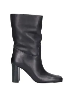 Khaite Leather Slouchy Knee-high Boots - Black
