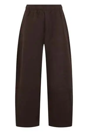 Jacquemus Wide-leg Sweatpants With Soft Fleece - Brown