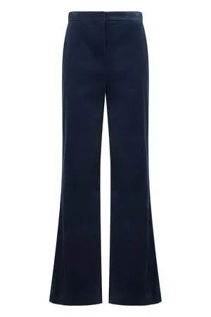 Veronica Beard Flared Velvet Denim Pants For - Blue