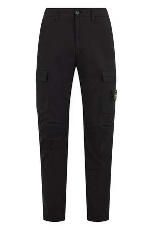 Stone Island Pants With Pockets - Black