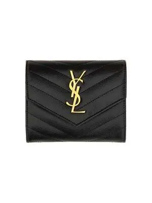 Saint Laurent 100% Calf Leather Wallet