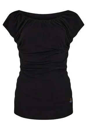 VIVIENNE WESTWOOD Inspired Top With Curled Details - Black