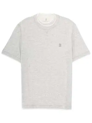 Brunello Cucinelli Logo Cotton T-shirt