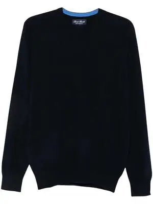MC2 SAINT BARTH 100% Cashmere Crewneck Sweater - Navy
