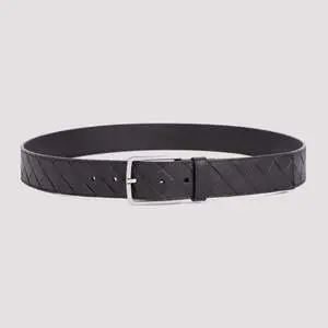 Bottega Veneta Bottega-style Intrecciato Leather Belt For - Brown