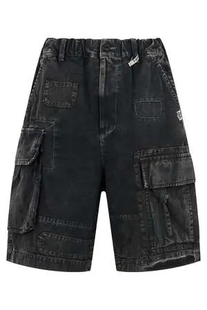 Mihara Yasuhiro Cargo Denim Shorts For - Black