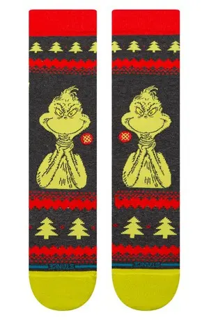 Stance Grinch Sweater Crew Socks