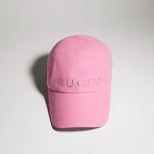 Gucci Canvas Baseball Hat With Print