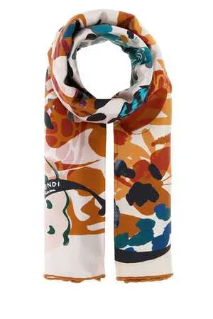 Fendi Printed Silk Foulard - Multicolor