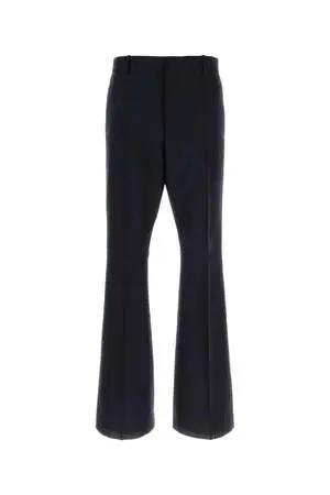 JIL SANDER Navy Wool Blend Pant - Blue