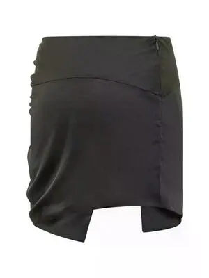 ACTUALEE Lace-trim Knotted Mini Skirt