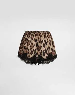 Dolce & Gabbana Leo- Satin Shorts - Print