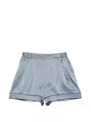 Carine Gilson Piped Wide-leg Pajama Bottoms - Blue