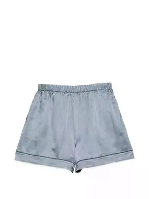 Carine Gilson Piped Wide-leg Pajama Bottoms