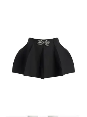 GENNY Peplum Mini Skirt - Black