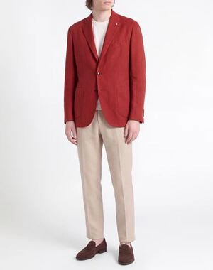 L.B.M. 1911 L. B.m. 1911 Blazer Rust Size Linen, Cotton