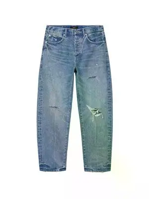 PURPLE BRAND P013 Distressed Tapered Jeans - Blue