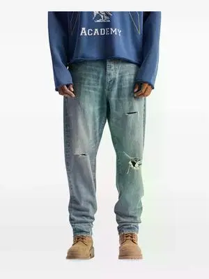 PURPLE BRAND P013 Distressed Tapered Jeans