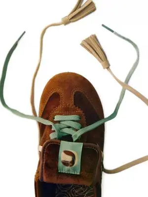 Farm Rio Tassel-detail Velvet Sneakers