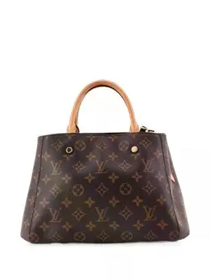 LOUIS VUITTON Montaigne Handbag Monogram Canvas Bb Satchel - Brown