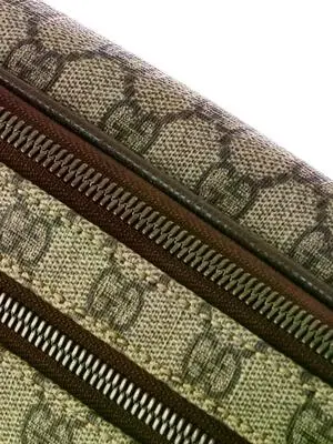Gucci Courrier Zip Gg Coated Canvas With Applique Belt Bag