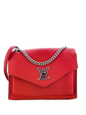 LOUIS VUITTON Mylockme Handbag Leather Bb Crossbody Bag - Red