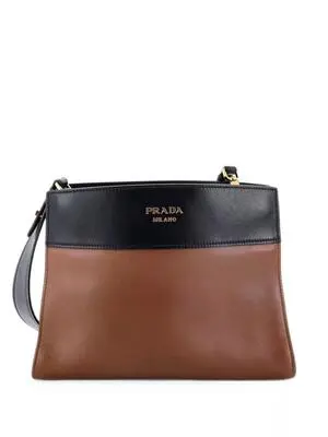 Prada Bibliotheque City Calfskin Small Shoulder Bag