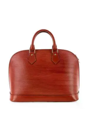 LOUIS VUITTON Vintage Alma Handbag Epi Leather Pm Satchel - Brown
