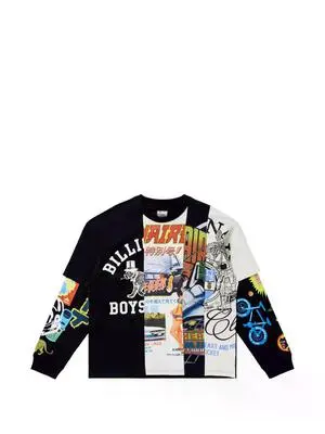 BILLIONAIRE BOYS CLUB Graphic-print Long-sleeve T-shirt - Black