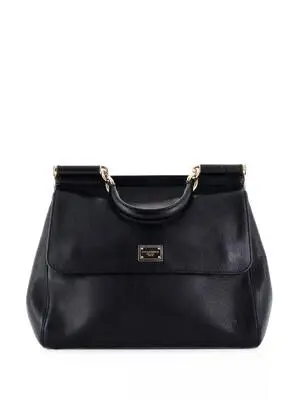 Dolce & Gabbana Miss Sicily Bag Leather Large Satchel