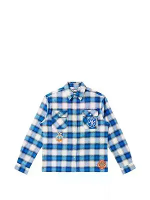 BILLIONAIRE BOYS CLUB Society Checked Shirt - Blue