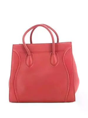 Celine Phantom Bag Grainy Leather Medium Tote Bag - Red