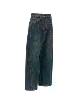 Giuseppe Di Morabito Rhinestone-embellished Barrel-leg Jeans