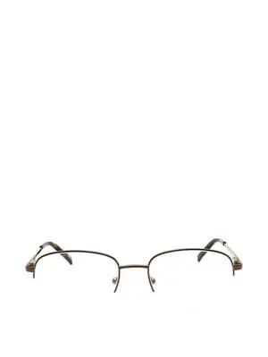 ADENSCO Ad 140 Geometric-frame Glasses Brown